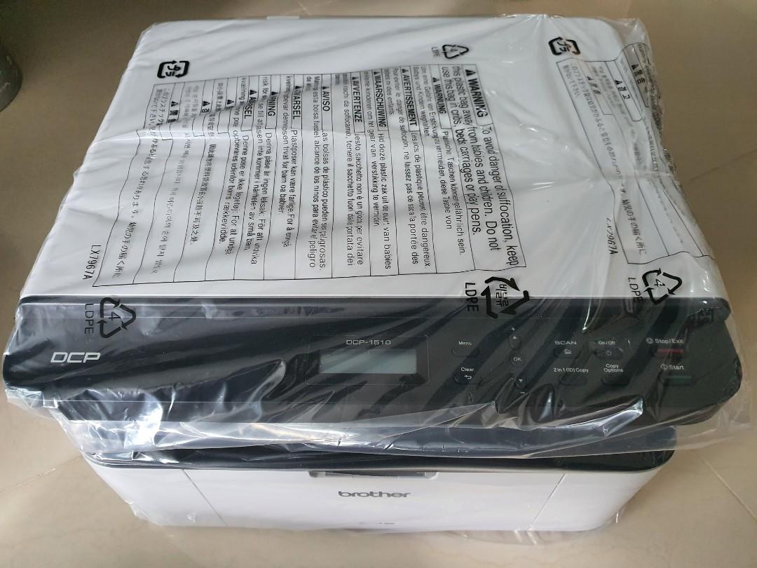 Brother DCP-1510 Multi-function Monochrome Laser Printer Scanner Copier ...