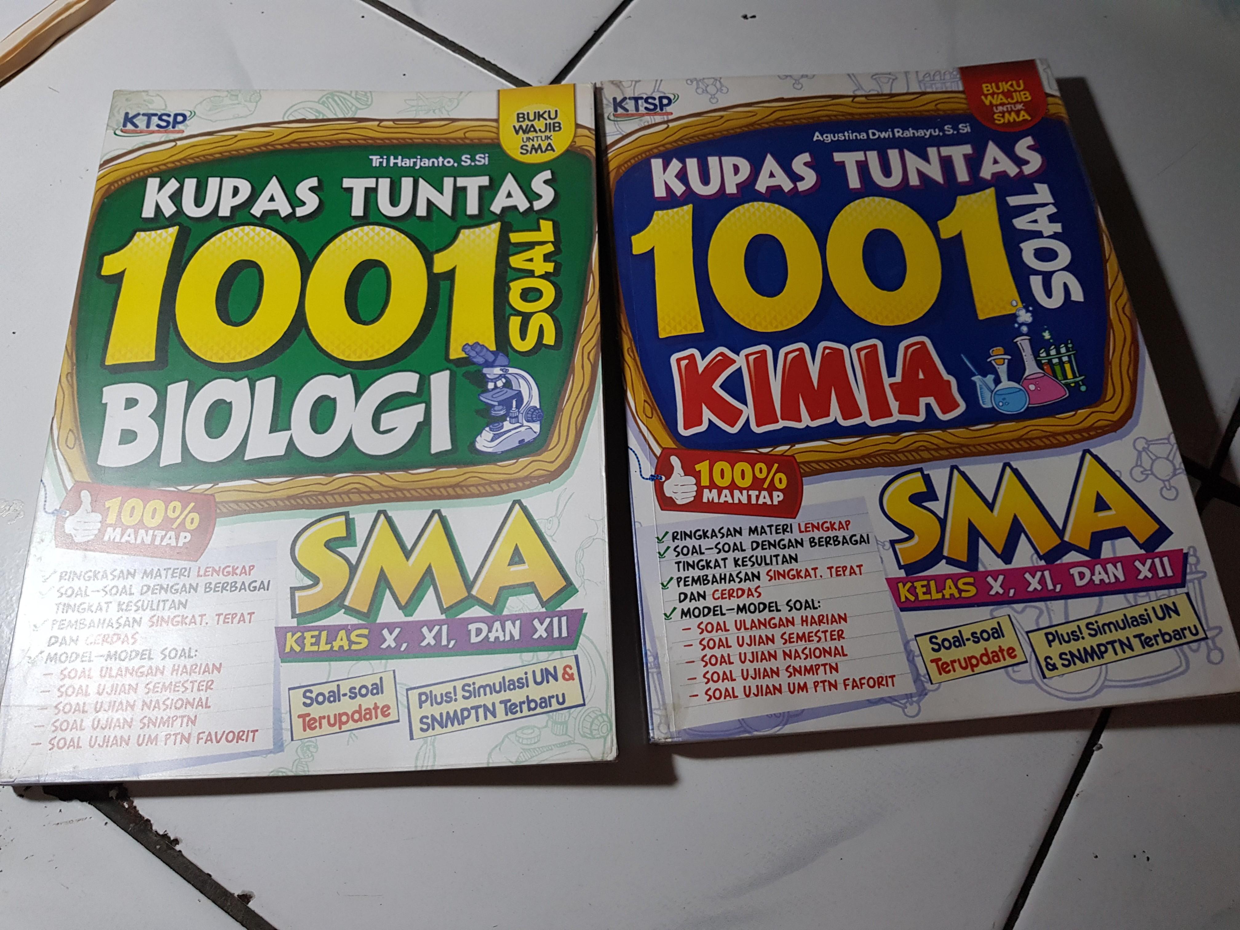 Buku Soal: Kupas Tuntas 1001 Soal Biologi + Kimia + Matematika SMA X ... Buku Soal: Kupas Tuntas 1001 Soal Biologi + Kimia + Matematika SMA X ...