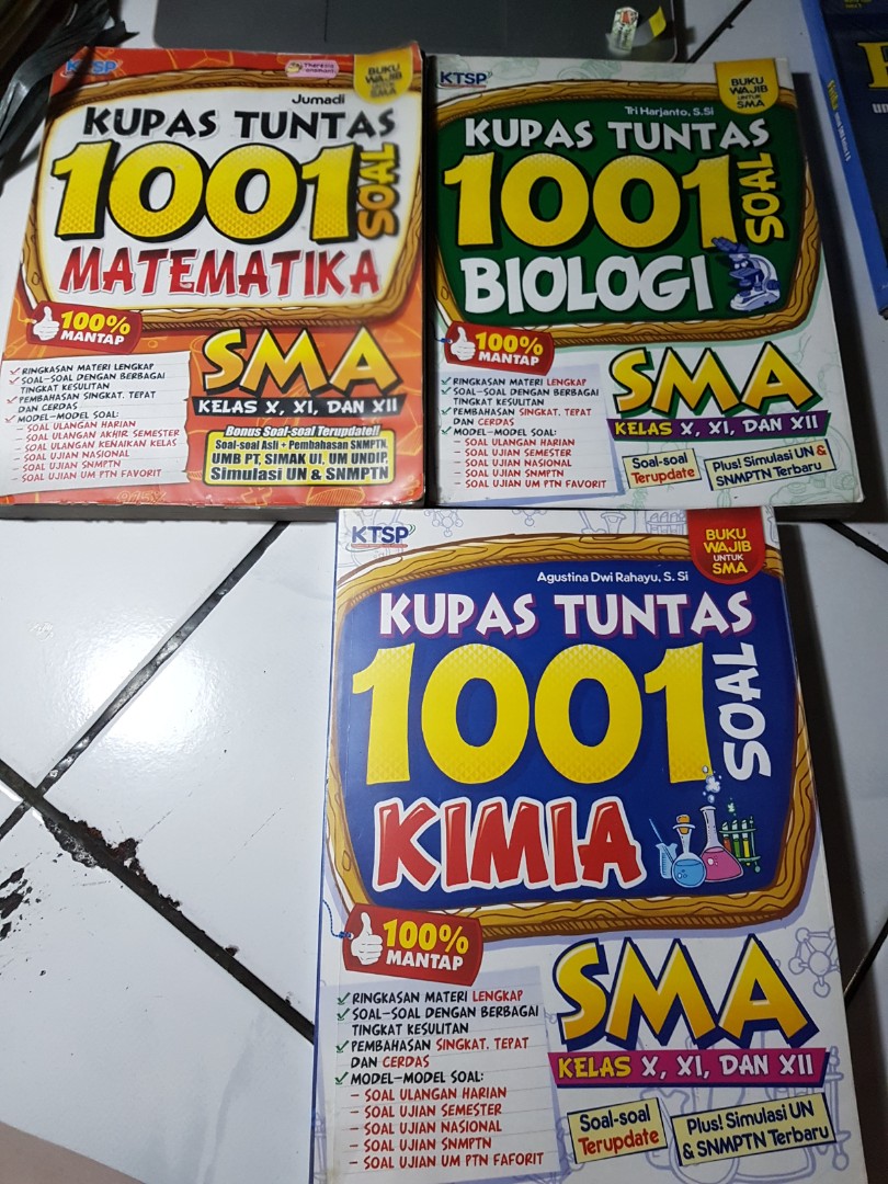 Buku Soal: Kupas Tuntas 1001 Soal Biologi + Kimia + Matematika SMA X ... Buku Soal: Kupas Tuntas 1001 Soal Biologi + Kimia + Matematika SMA X ...
