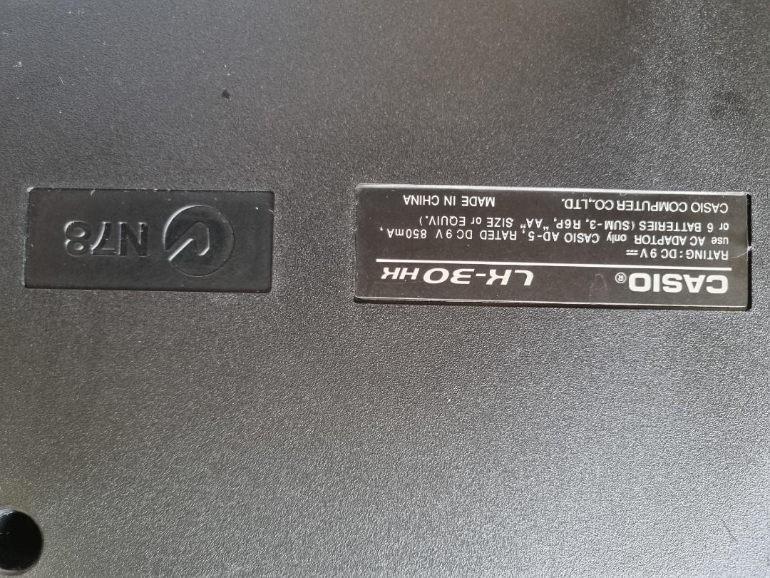 Casio LK-30 keyboard, Hobbies & Toys, Music & Media, Musical ...