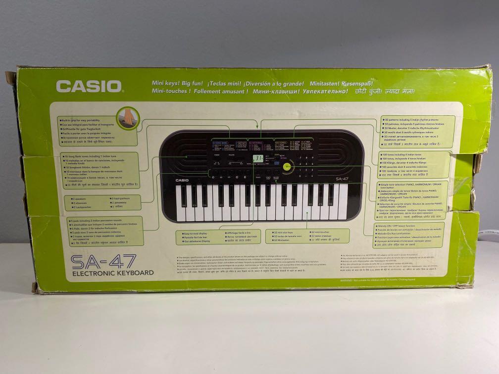 Casio SA-47 Keyboard, Hobbies & Toys, Music & Media, Musical ...