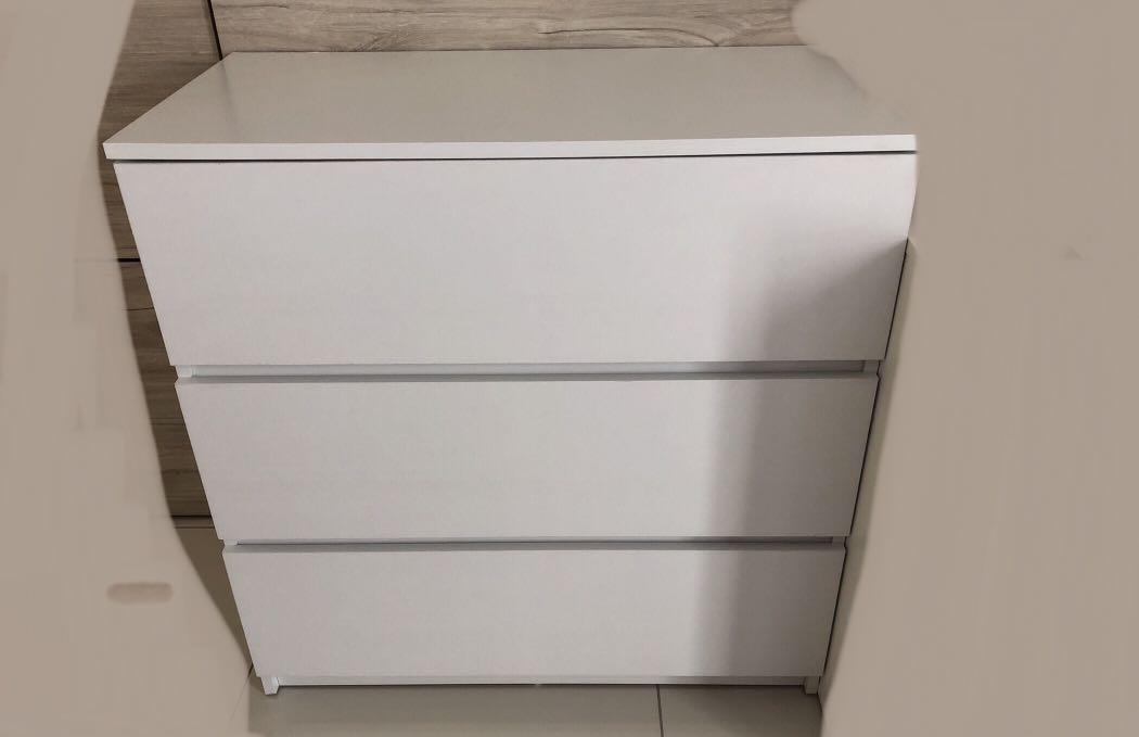 Chest drawer 3-layer drawer, Furniture & Home Living, Furniture ...