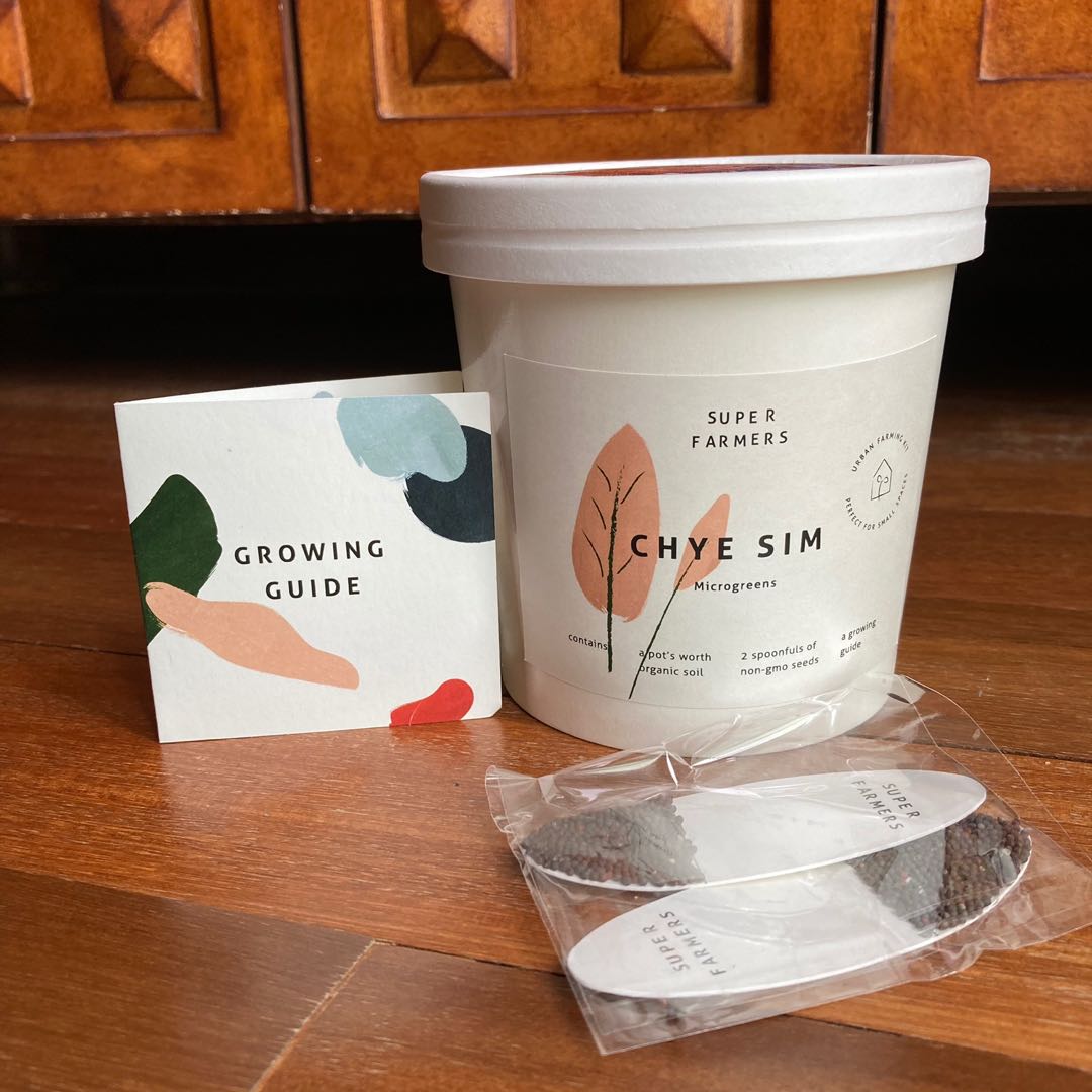 Chye Sim Seeds Super Farmers Microgreens. Organic soil urban farming ...