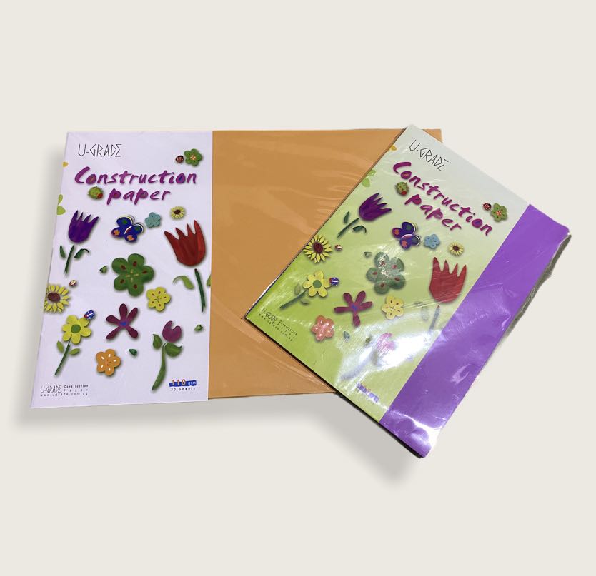 Construction paper A4 and A3, Hobbies & Toys, Stationery & Craft ...