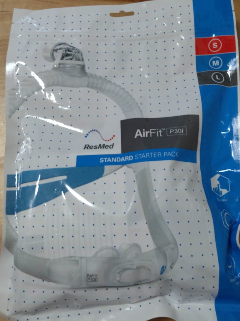 Cpap Resmed Airfit P30i standard starter pack., Health & Nutrition ...