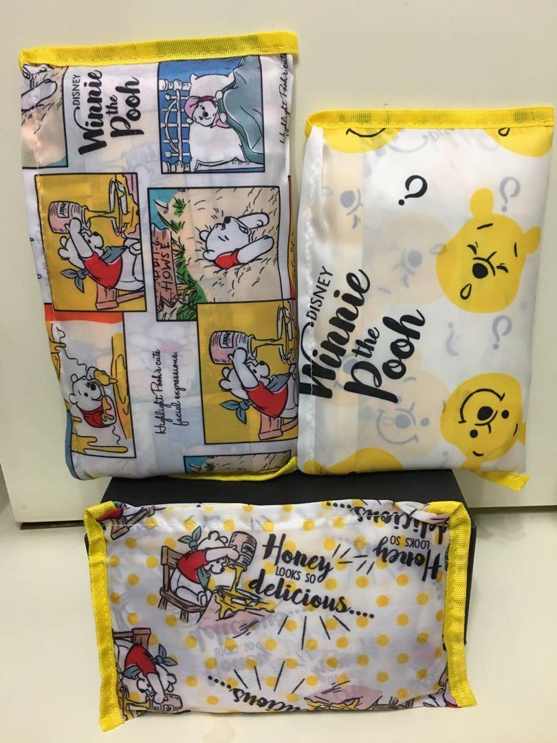 Disney Winnie the Pooh Packing Cube Set 多用途收納袋, 興趣及遊戲, 旅行, 旅遊 - 旅行必需品及 ...