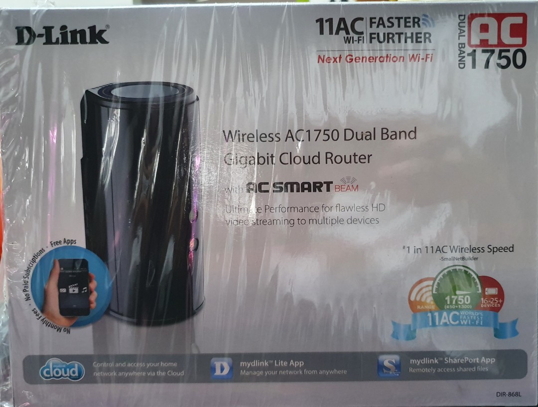 D-Link Wireless AC1750 Dual Band Gigabit Cloud Router, Computers & Tech ...