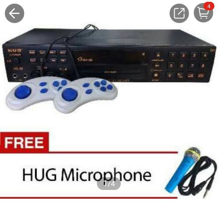 DVD player with free Microphone, ordinary gamepad, songbook and dvd ...