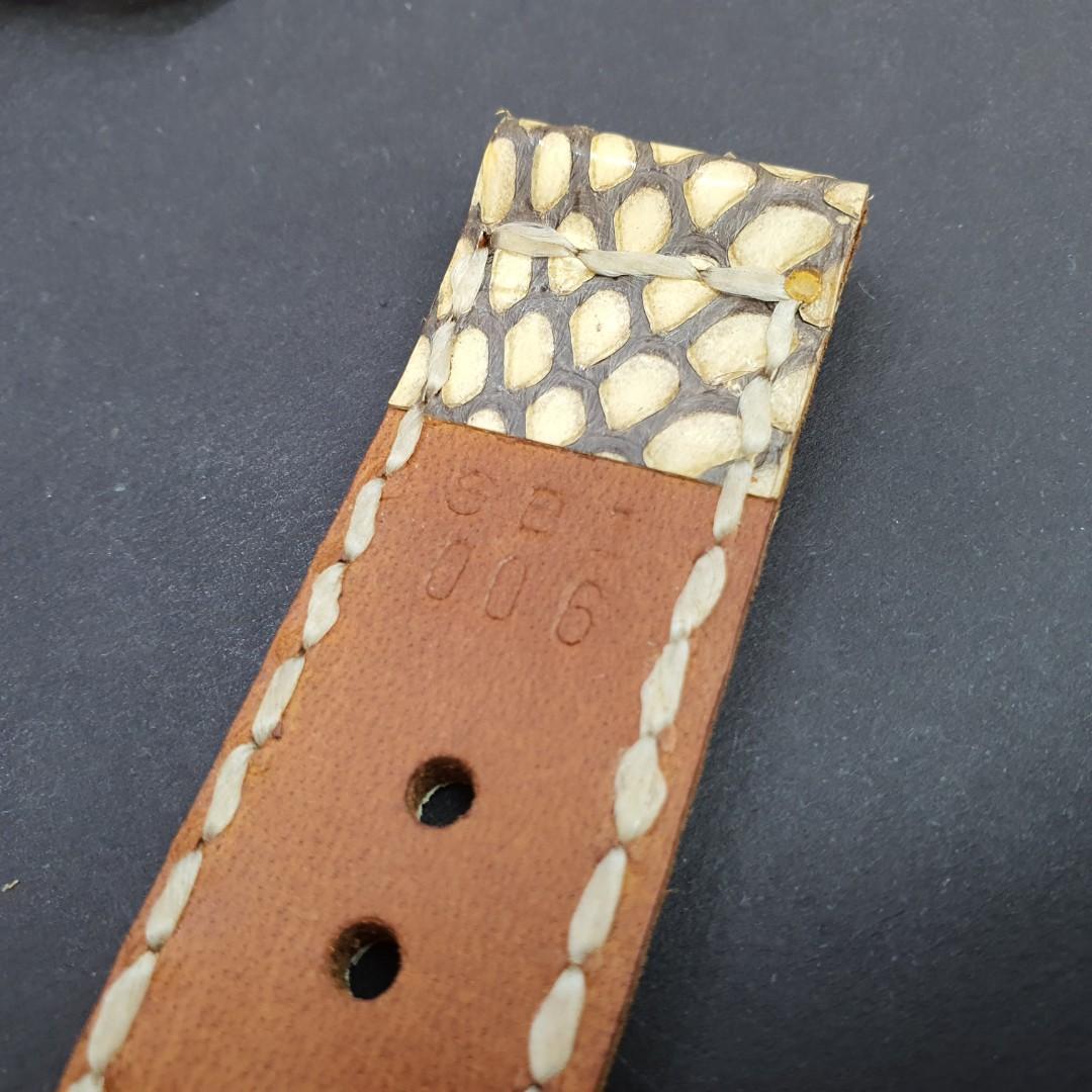 Handmade snake skin watch strap 27mm, Luxury, Watches on Carousell