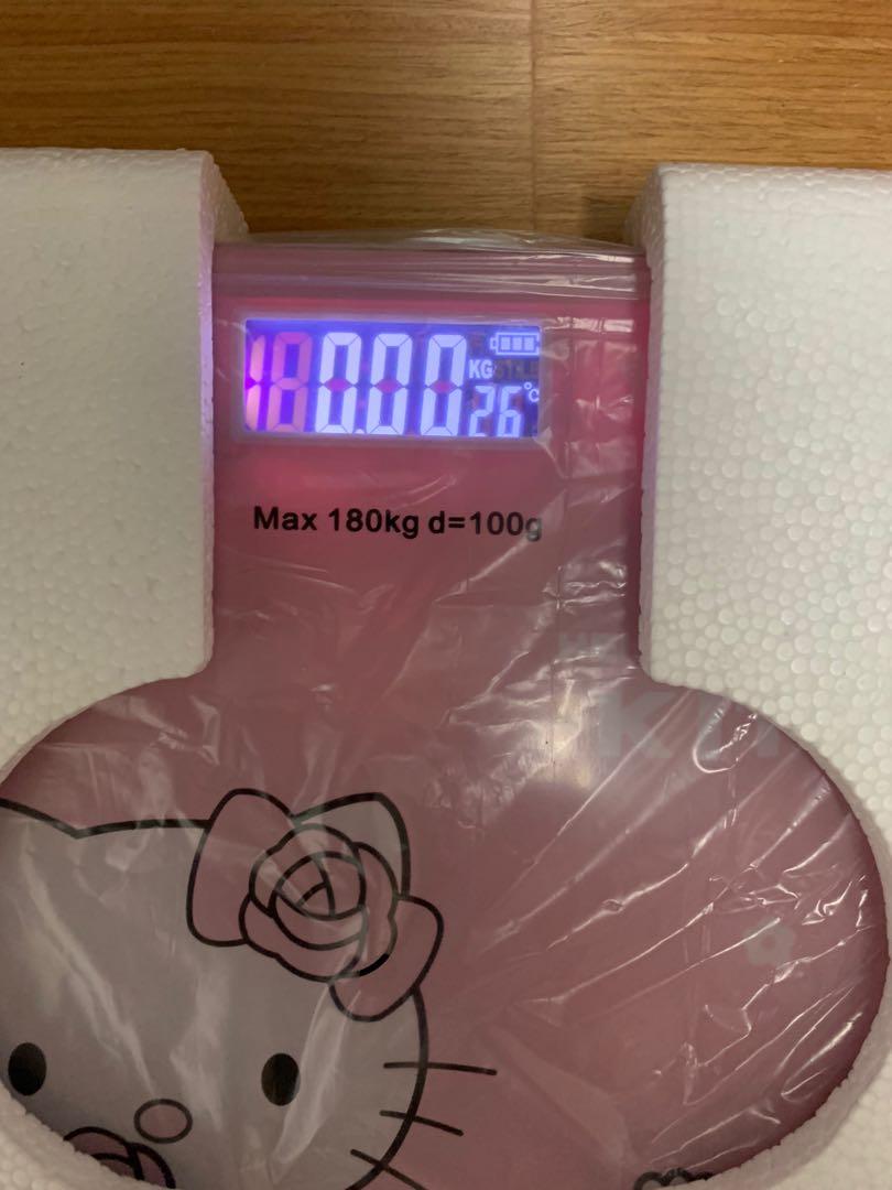 Brand new Hello Kitty Scale ( up to 180kg ) rechargeable. Reflection of ...