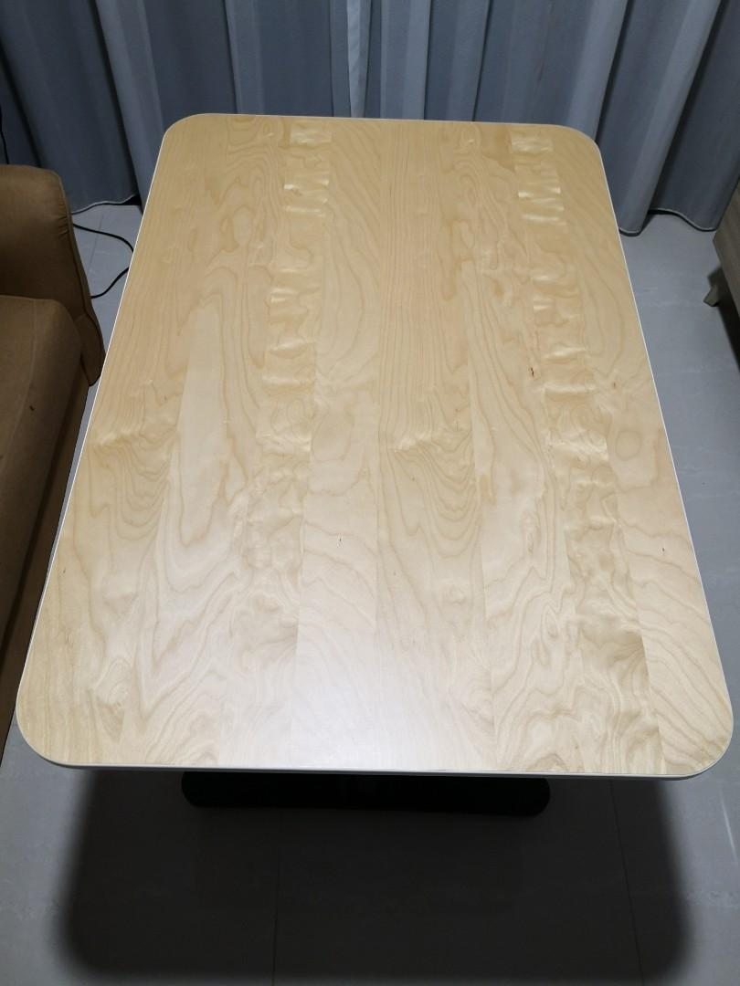 IKEA BEKANT desk 120x80 birch veneer/black, Furniture & Home Living ...