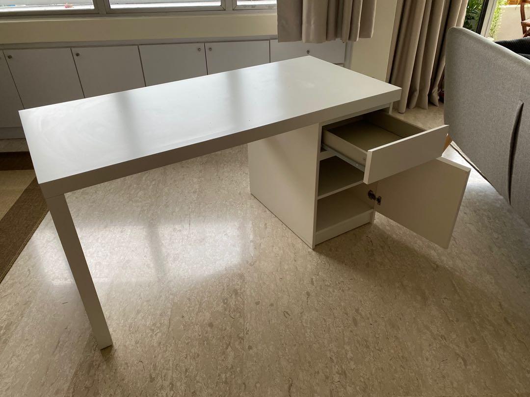 IKEA malm desk, Furniture & Home Living, Furniture, Tables & Sets on ...