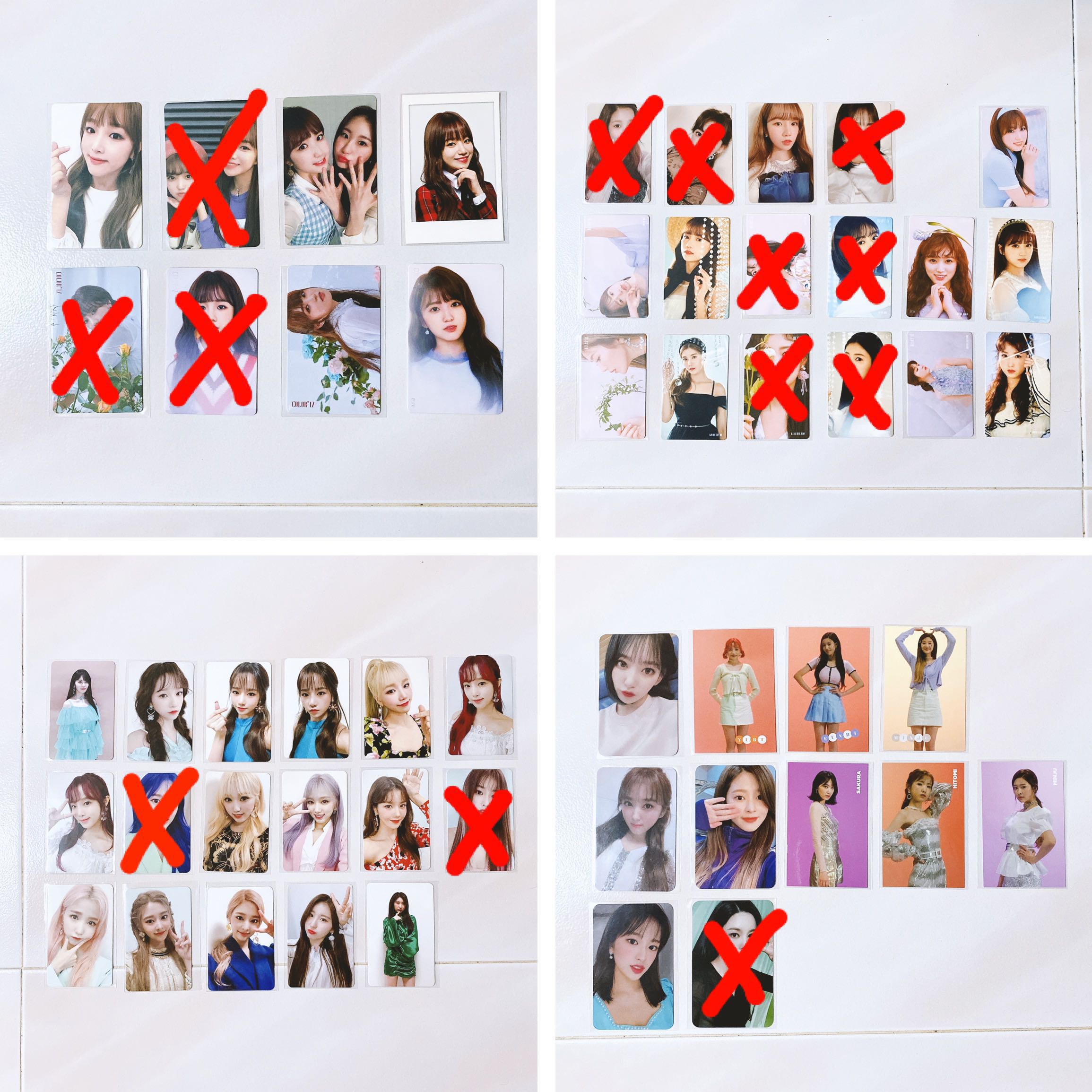 IZ*ONE IZONE Korean PC AR Photocards - COLOR*IZ / HEART*IZ / BLOOM*IZ ...