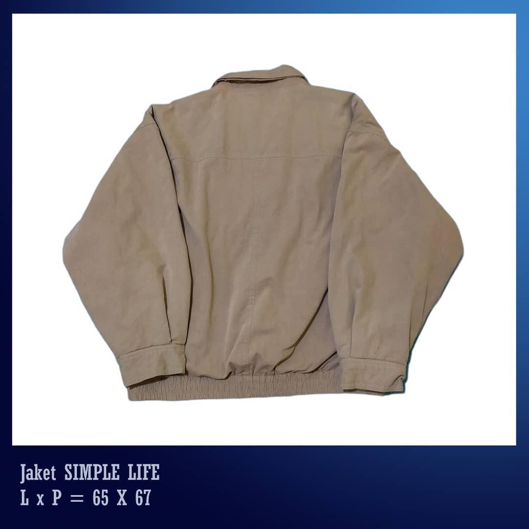 Jaket Bomber SIMPLE LIFE, Fesyen Pria, Pakaian , Baju Luaran di Carousell