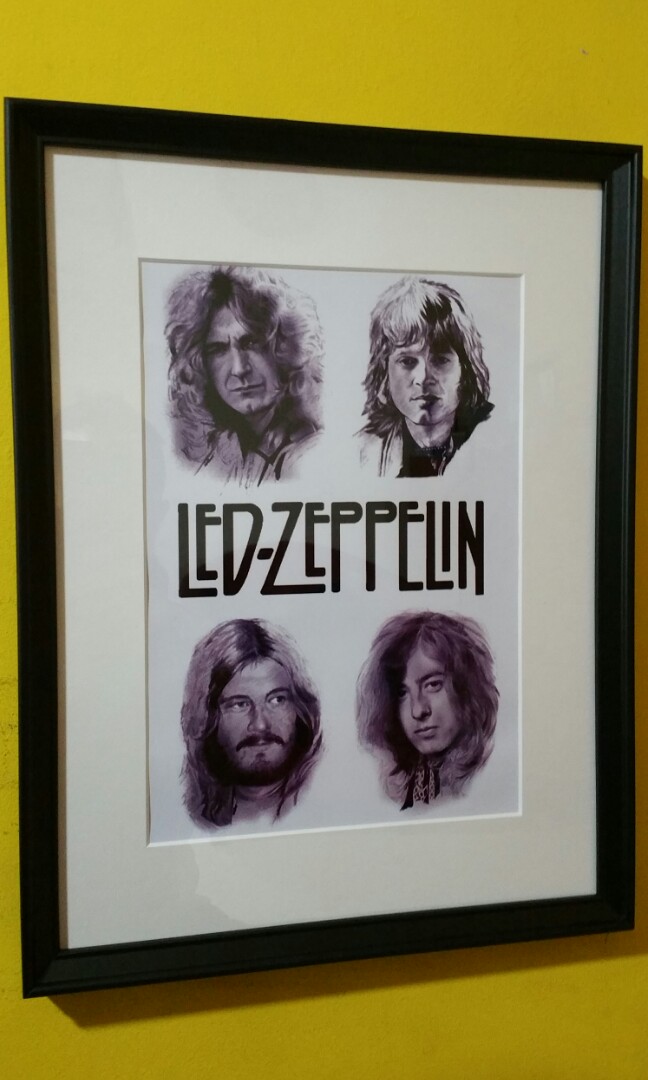 Led Zeppelin photo frame, Hobbies & Toys, Music & Media, Music ...