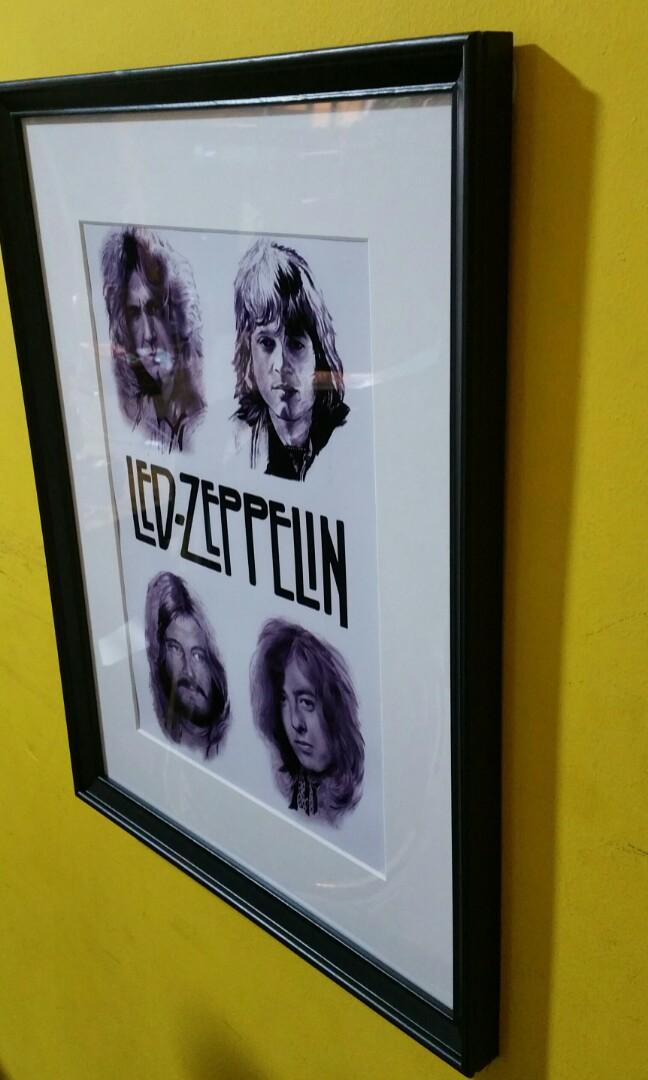 Led Zeppelin photo frame, Hobbies & Toys, Music & Media, Music ...