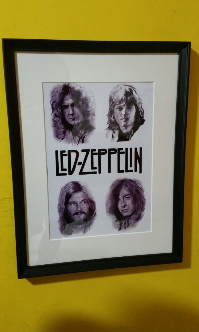 Led Zeppelin photo frame, Hobbies & Toys, Music & Media, Music ...