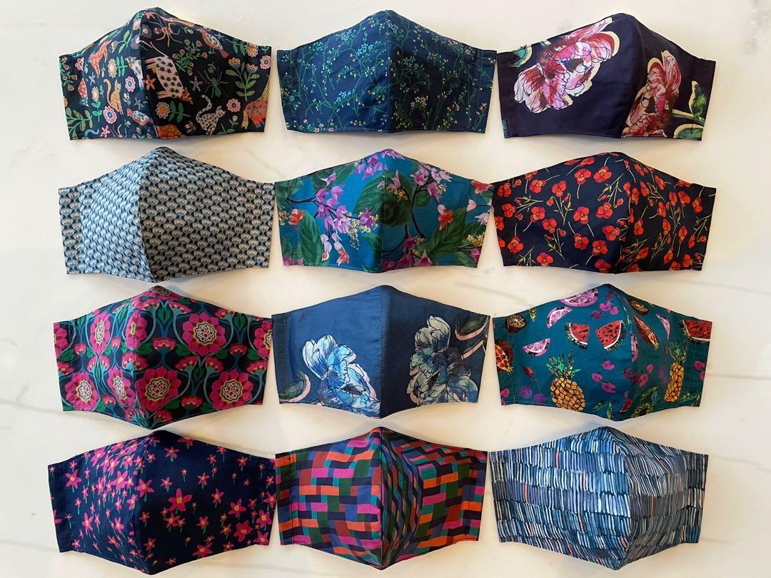 Liberty Fabric Masks - 10th Collection (J), Health & Nutrition, Face ...