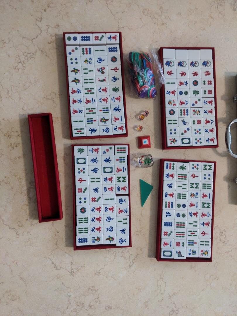 Mahjong tiles and case 160 piece set, Hobbies & Toys, Toys & Games on ...