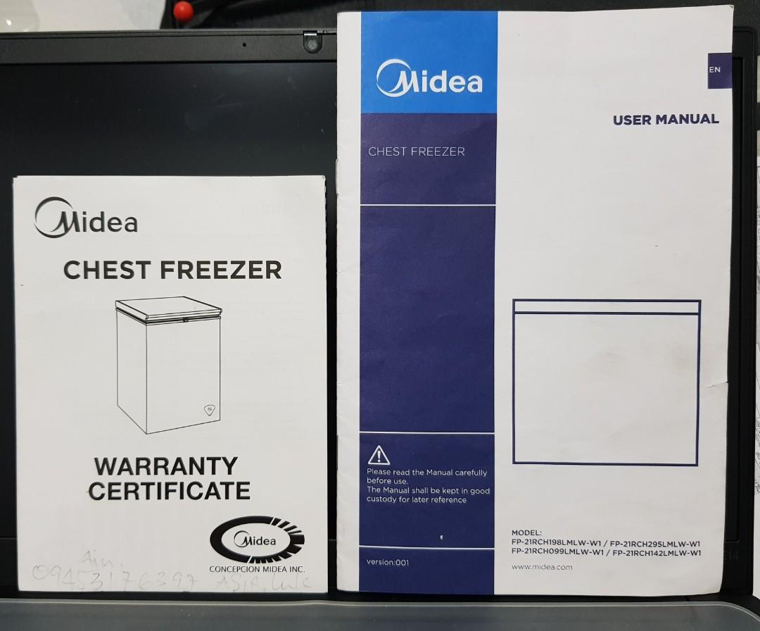 MIDEA 7 cu.ft. Chest Freezer, TV & Home Appliances, Kitchen Appliances ...