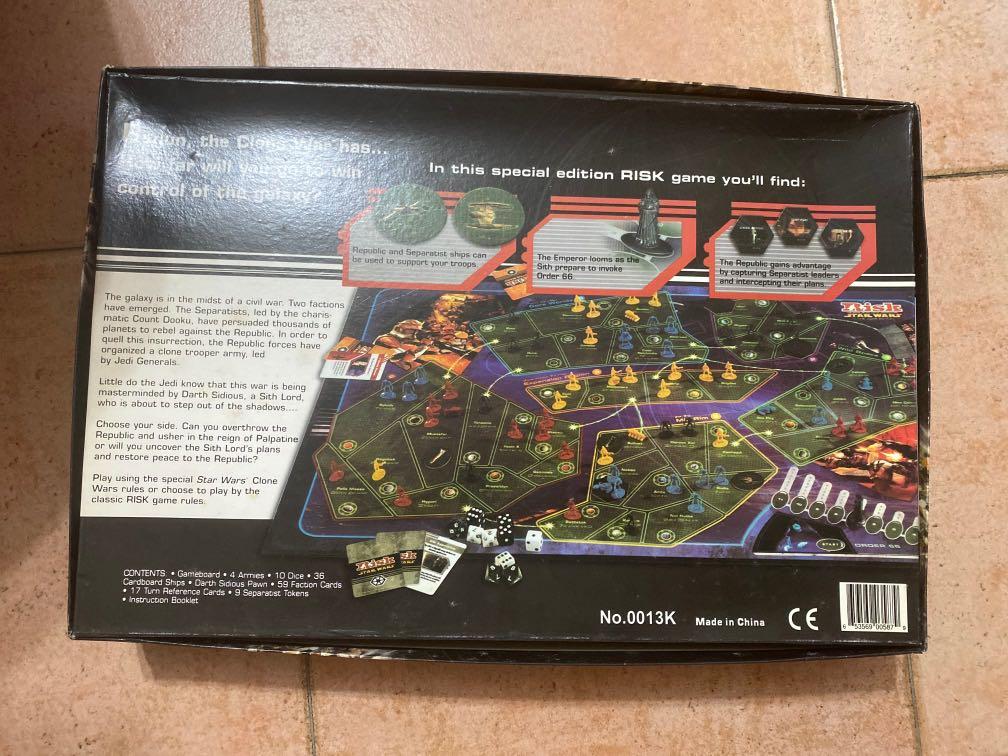 Cluedo board game, Star Wars Risk: Clone wars edition , Hobbies & Toys ...