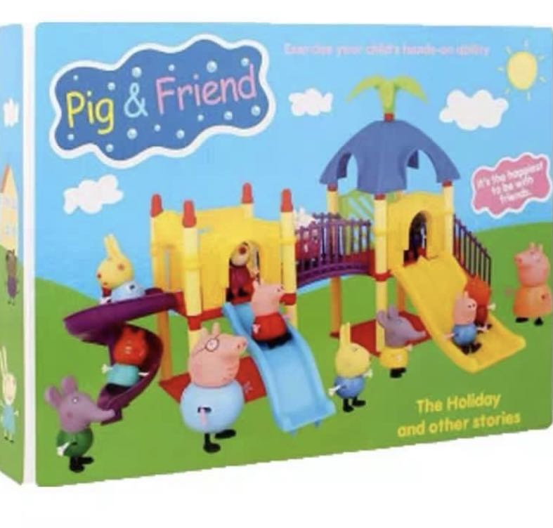 Peppa- playground set with 10 peppa figurines, Hobbies & Toys, Toys ...