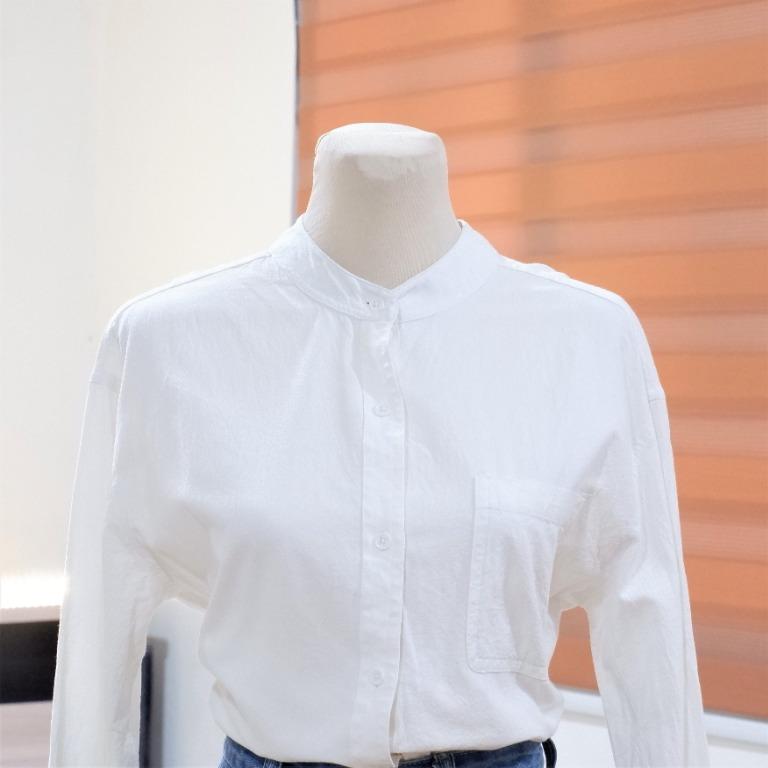 Plain White Longsleeves, Women's Fashion, Tops, Longsleeves on Carousell