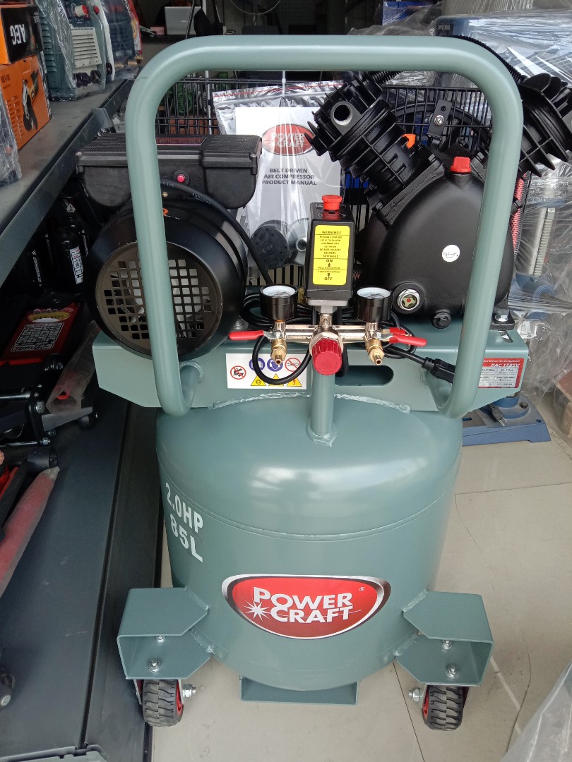 PowerCraft Air Compressor 2HP 85Liters Vertical PAC 1585V, Commercial ...