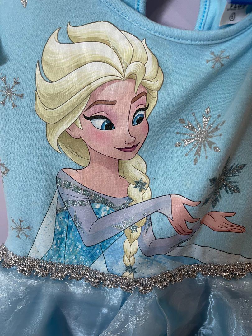 Princess Dress Disney Elsa 4-6 years old, Babies & Kids, Babies & Kids ...