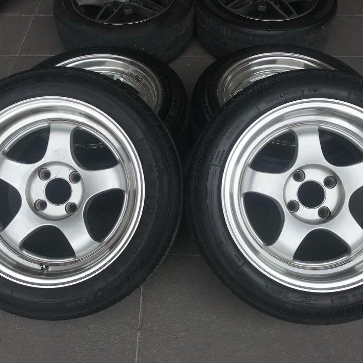Rim work s1 15” siap tayar, Auto Accessories on Carousell