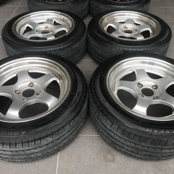 Rim work s1 15” siap tayar, Auto Accessories on Carousell
