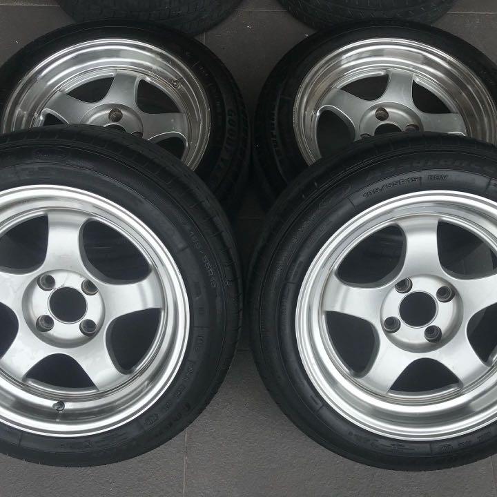 Rim work s1 15” siap tayar, Auto Accessories on Carousell