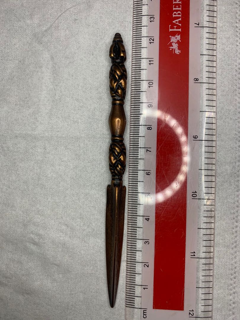 Small Phurba Dagger Copper. Tibet Buddhist 随身普巴撅 紫色利马铜西藏佛教, Hobbies ...