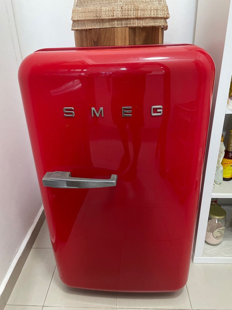 SMEG Red Retro fridge, TV & Home Appliances, Kitchen Appliances ...
