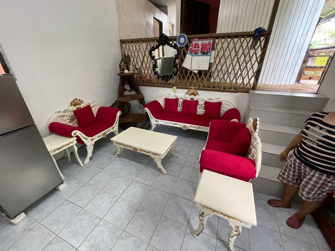 solid narra sala set 5pc, Furniture & Home Living, Furniture, Other ...