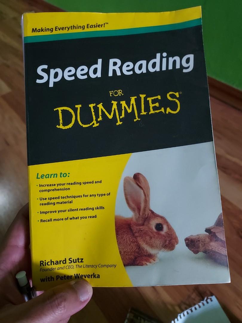Speed Reading for Dummies, Hobbies & Toys, Books & Magazines, Textbooks ...