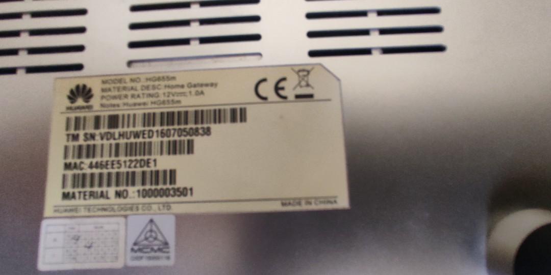 TM Modem VDSL2-HUAWEI-HG655M, Computers & Tech, Parts & Accessories ...