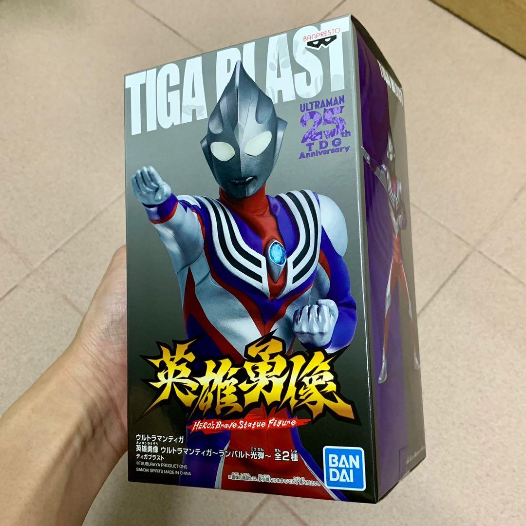 Ultraman Tiga Blast Bandai 25th Anniversary Figurine Hero Brave Statue ...