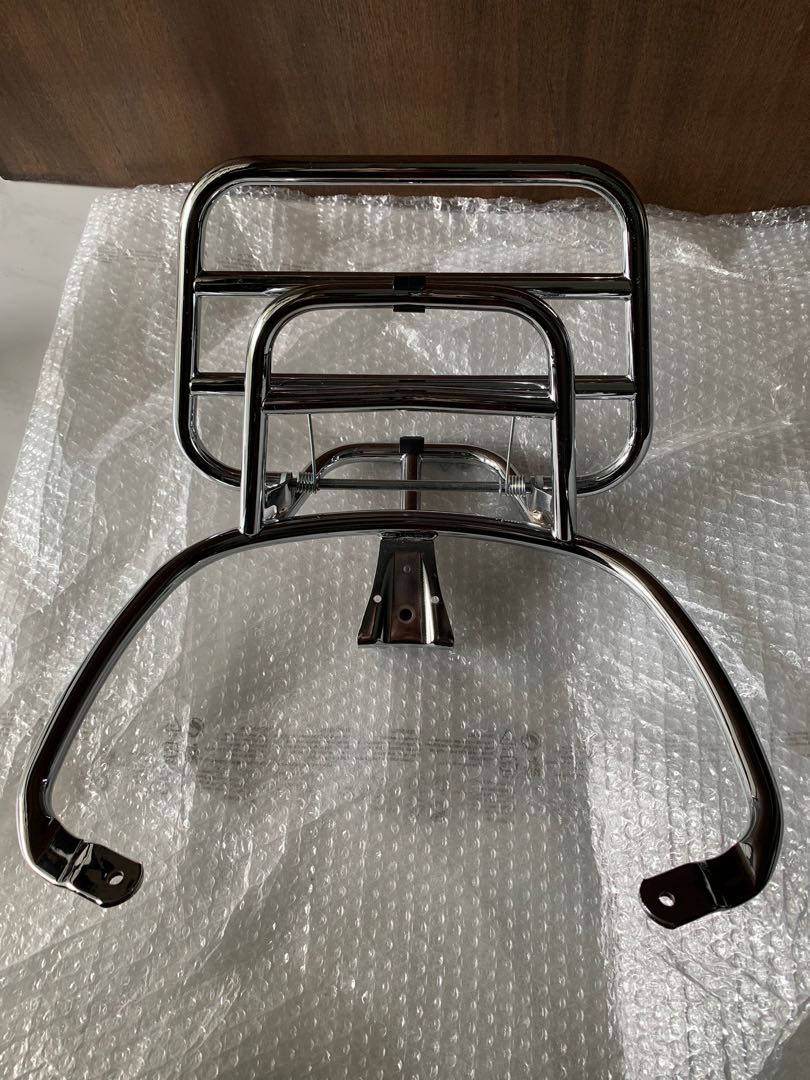 Vespa Carrier Rack, Motorcycles, Motorcycle Accessories on Carousell