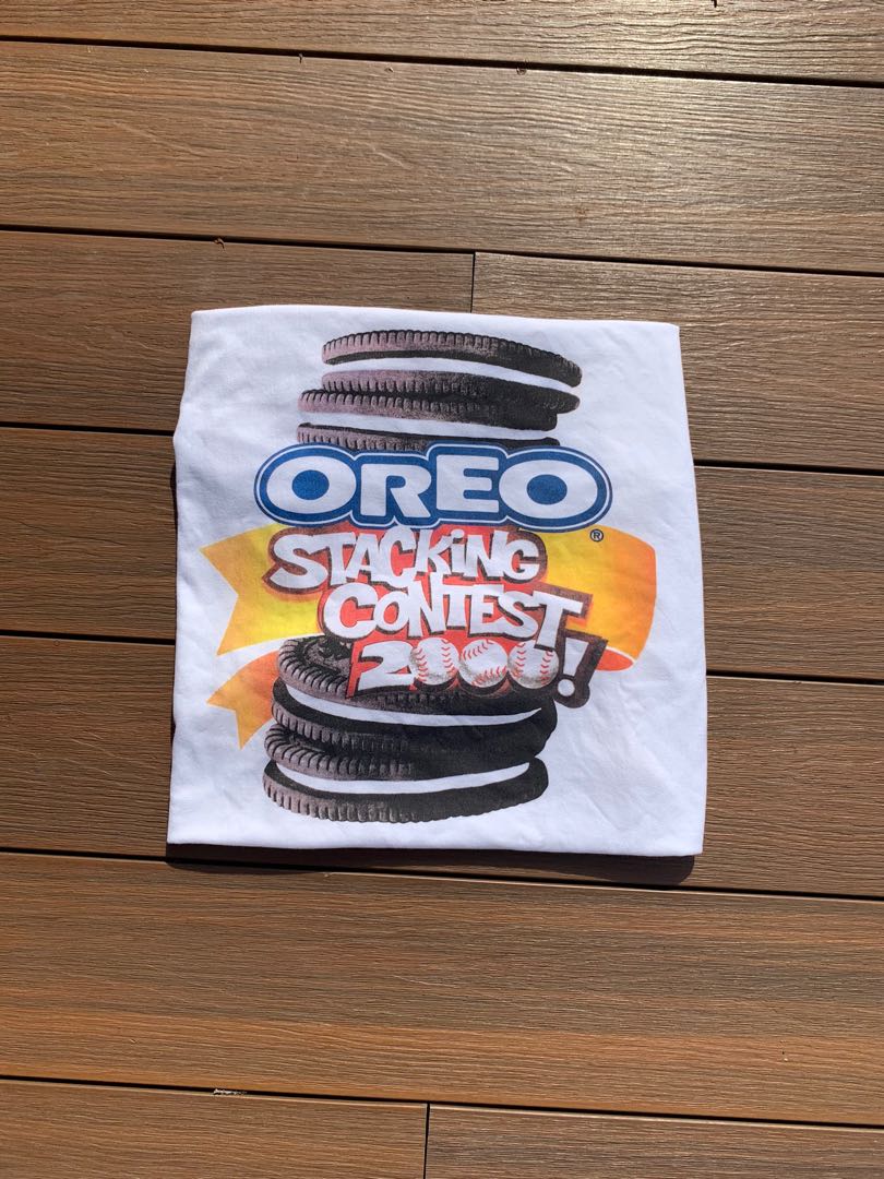 Vintage Oreo Stacking Contest Tee, Men's Fashion, Tops & Sets, Tshirts ...