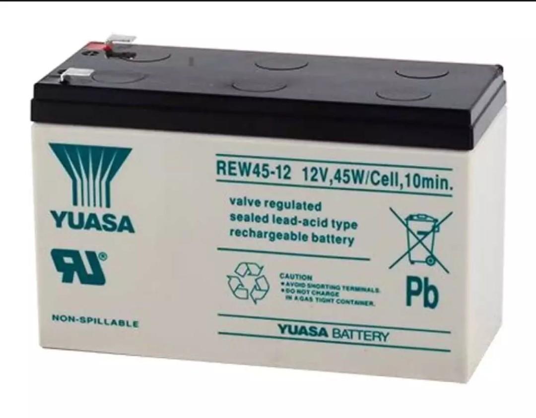 Yuasa REW45-12FR long life high rated 12v 45W, Photography, Photography Accessories, Batteries ...