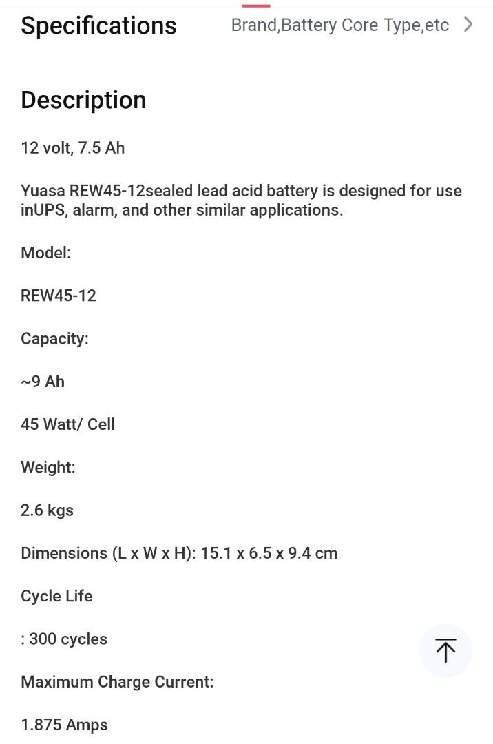 Yuasa REW45-12FR long life high rated 12v 45W, Photography, Photography ...