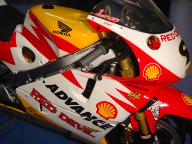 1/12 MINICHAMPS HONDA NSR 500 SHELL RED DEVIL 500cc GP 2001 #9 LEON ...