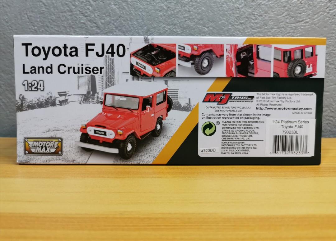 1/24 Toyota Land Cruiser FJ40 Diecast Scale Model Toy Car Color Blue ...