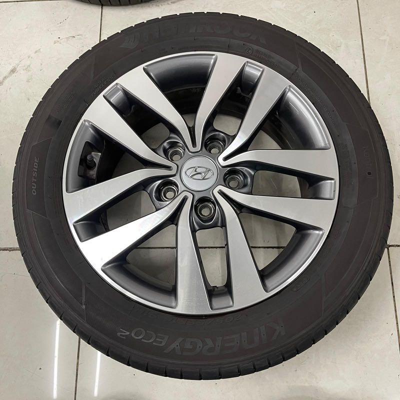 16” Original Hyundai Rim with Tyres, Car Accessories, Tyres & Rims on ...