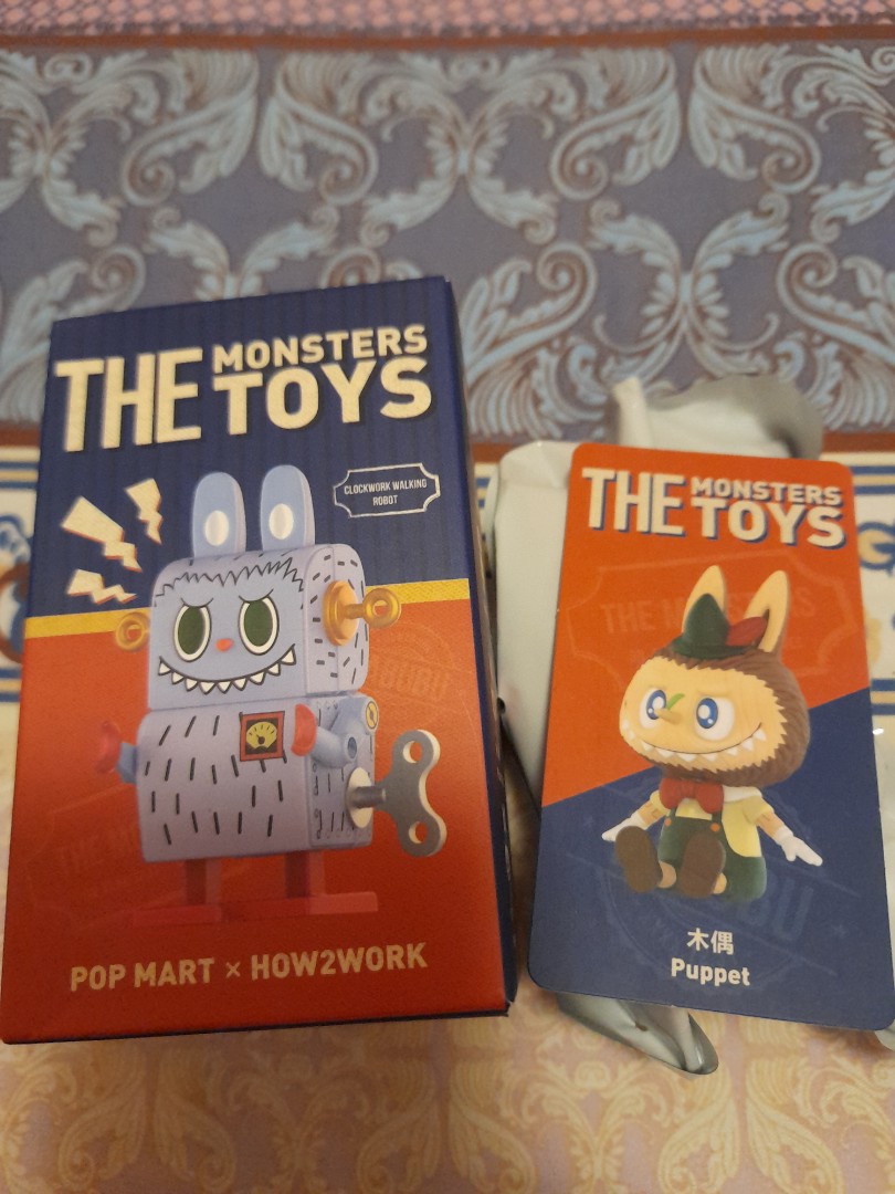 Labubu 木偶 Puppet 玩具 The Monsters Toys How2Work Pop Mart 盲盒, 興趣及遊戲, 玩具 ...