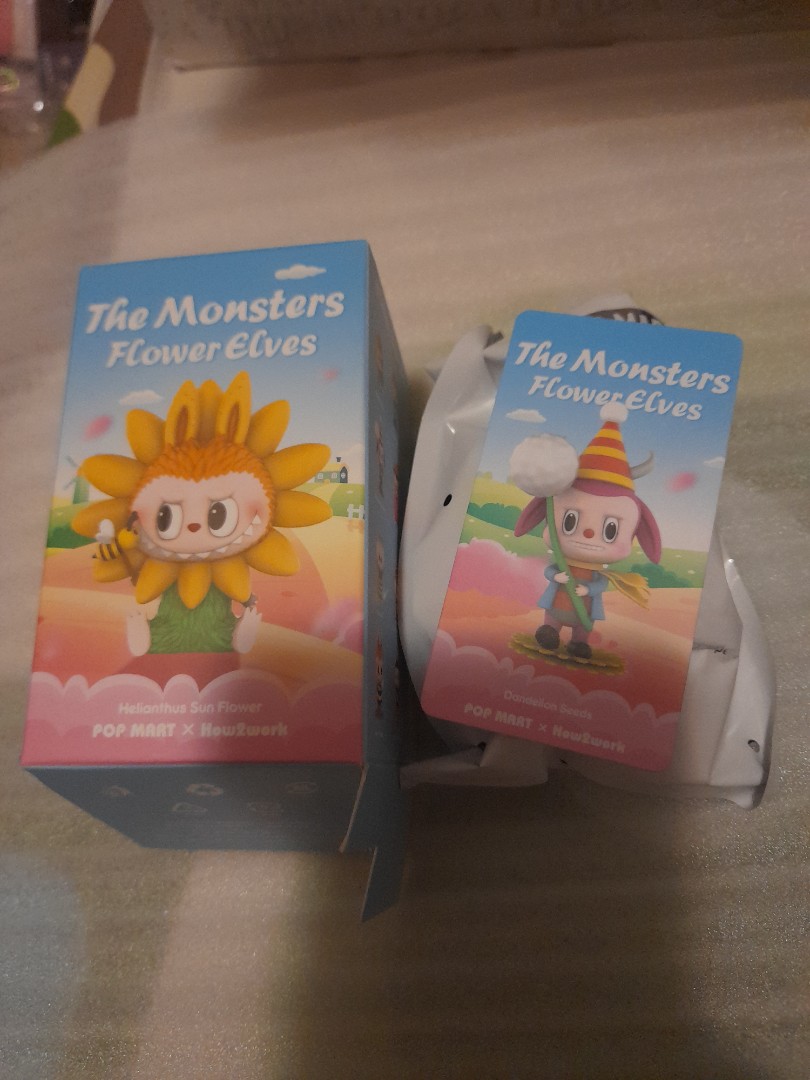 Labubu 蒲公英 Yaya 花之精靈 Flower Elves Monsters How2Work Pop Mart 盲盒, 興趣及遊戲 ...