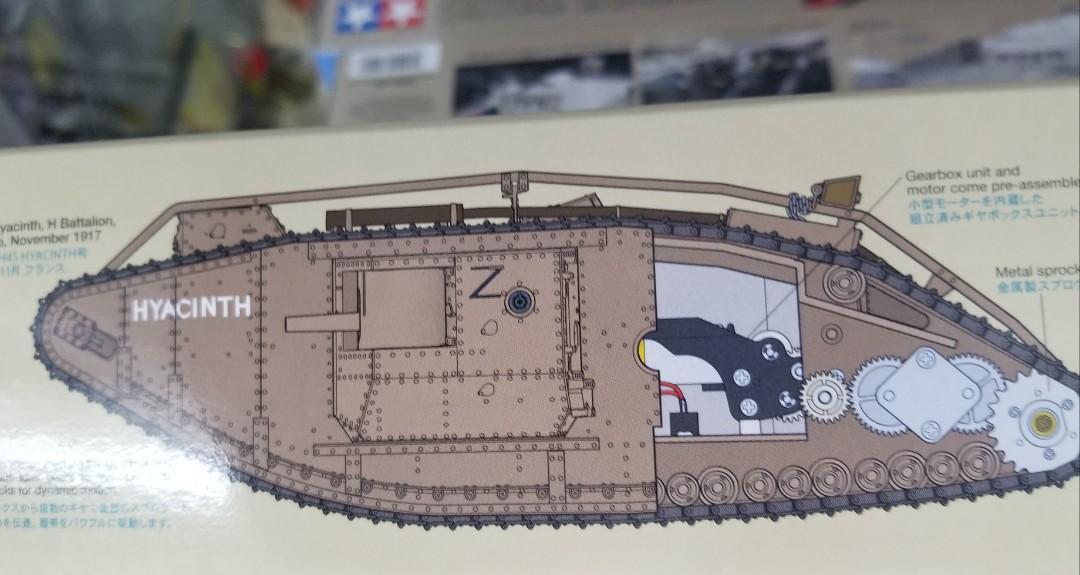 全新- TAMIYA-田宮-雙星-30057 -1/35 -WWI -British Tank -Mk. IV Male-w/single ...