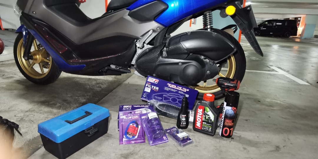 Aerox full service, Motorcycles, Motorcycle Accessories on Carousell