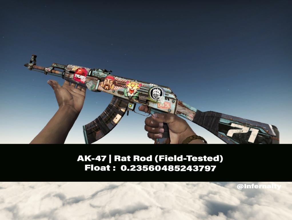 AK-47 Rat Rod FT CSGO SKINS KNIVES, Video Gaming, Gaming Accessories ...